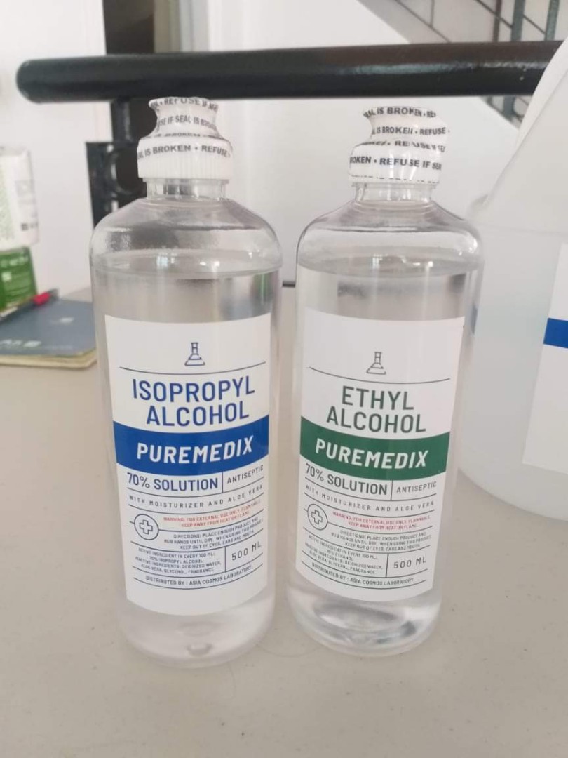 70 % Ethyl and Iso, Health & Nutrition, Medical Supplies & Tools on ...