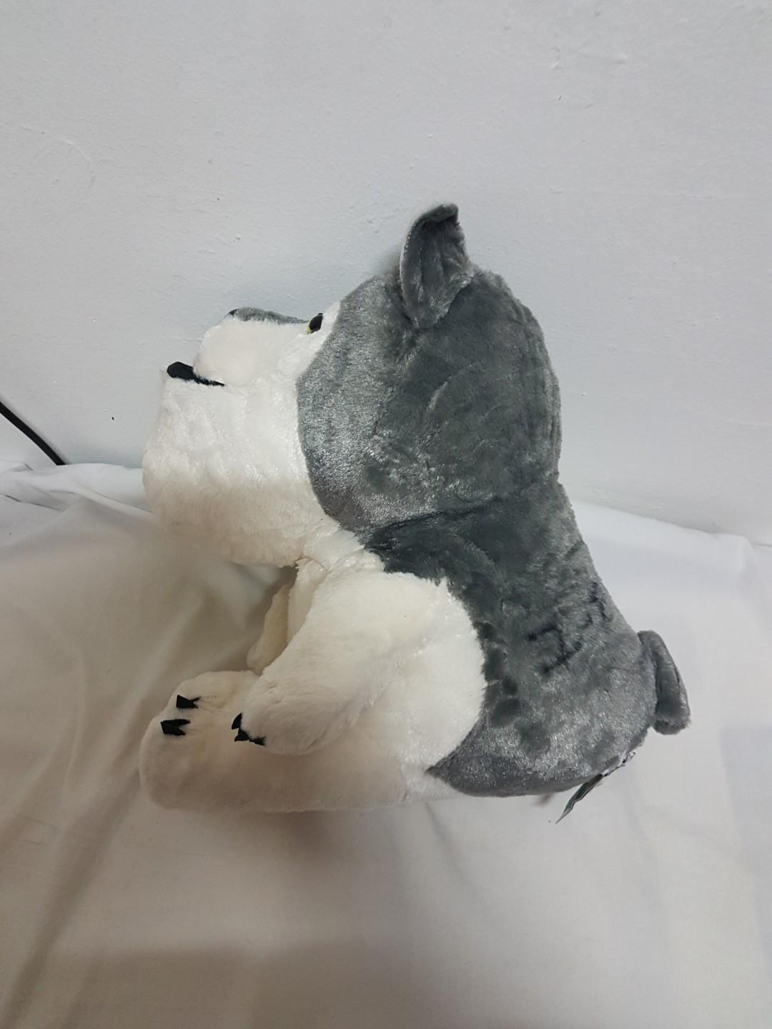 Authentic Large Shakurel Planet Sitting Husky/ Wolf Plush Soft Toy ...