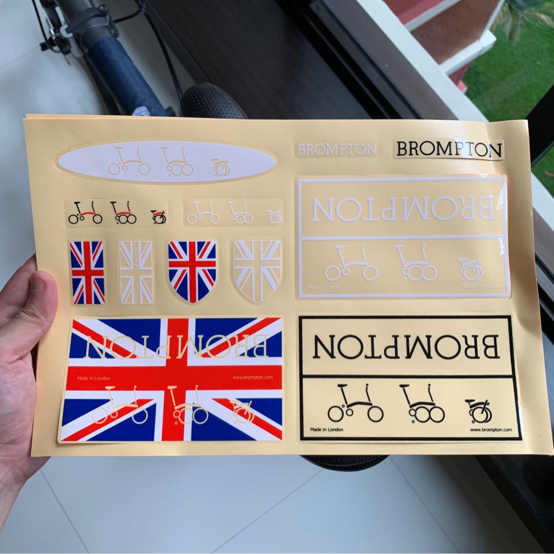 Brompton Decal / Sticker, Sports Equipment, Bicycles & Parts, Bicycles ...