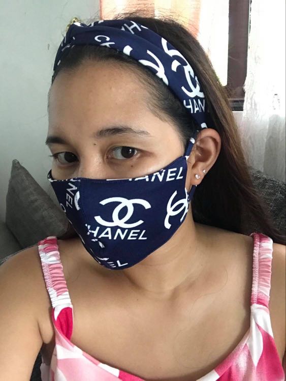 CHANEL MASK + TURBAN, Women's Fashion, Watches & Accessories, Hair ...