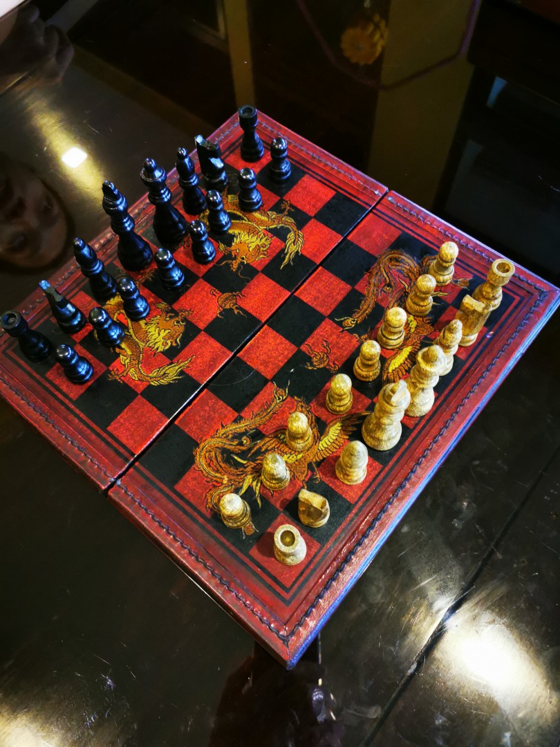Chinese chess set in presentation box, Hobbies & Toys, Toys & Games on ...