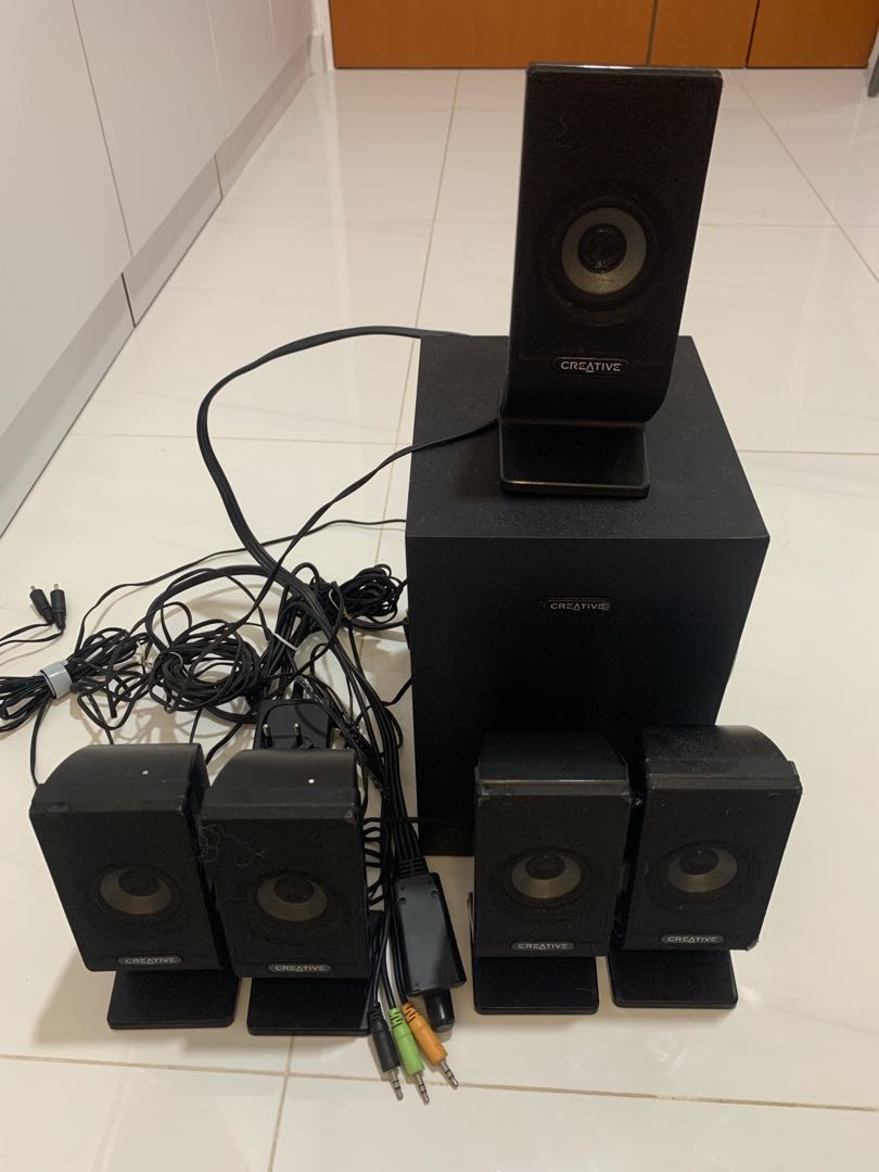 Creative 5.1 speakers, Audio, Soundbars, Speakers & Amplifiers on Carousell