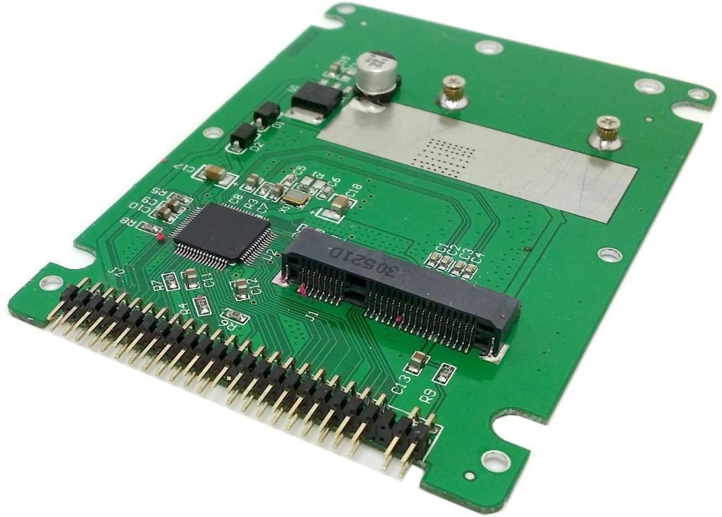 CY mSATA Mini PCI-E SATA SSD to 2.5 Inch IDE 44pin Notebook Laptop Hard ...