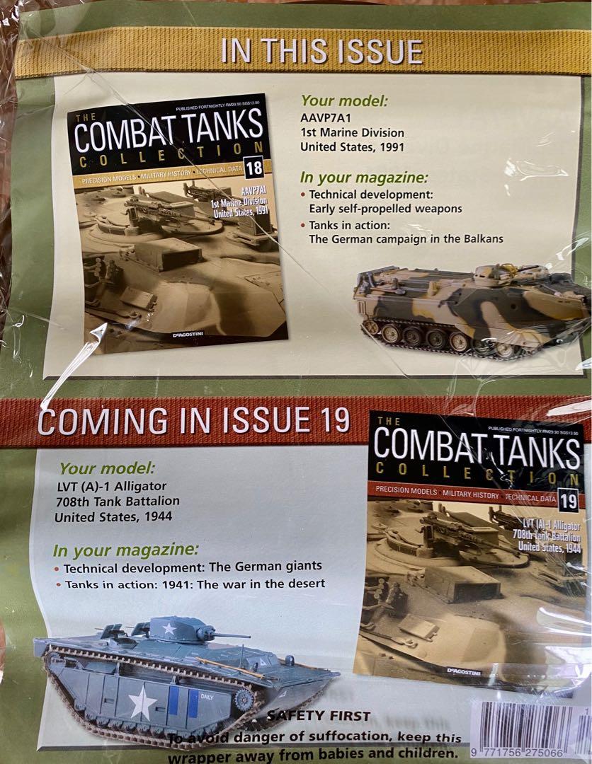 Deagostini The Combat Tanks Collection issue 18 AAVP7A1, Hobbies & Toys ...
