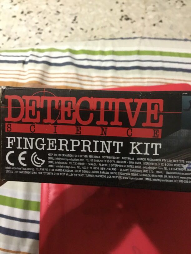 Detective science fingerprint kit, Hobbies & Toys, Toys & Games on ...