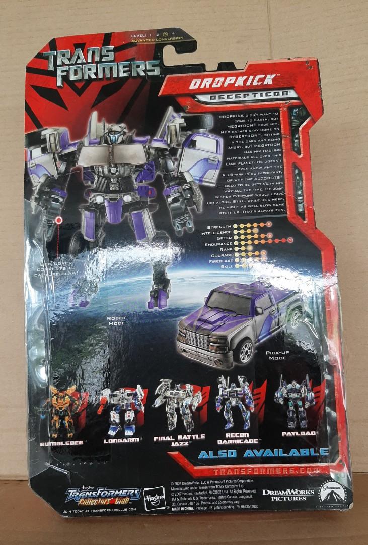 Dropkick Transformers Decepticon Action Figure, Toys & Games, Bricks ...