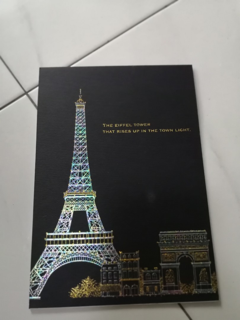 Eiffel tower letter pad, Hobbies & Toys, Stationery & Craft, Craft ...