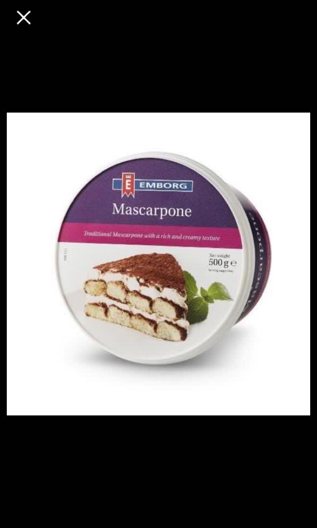 EMBORG MASCARPONE CHEESE 500G, Food & Drinks, Homemade Bakes on Carousell