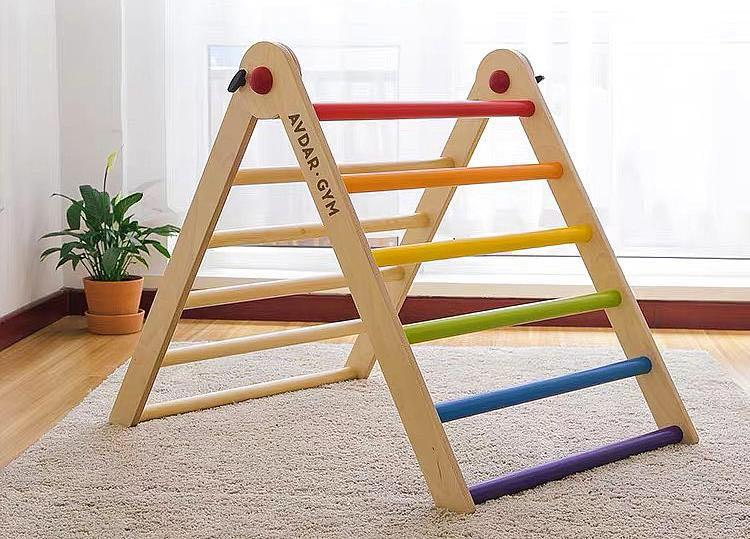 Foldable Pikler Triangle + Ramp / Montessori Climber / Advar Gym ...