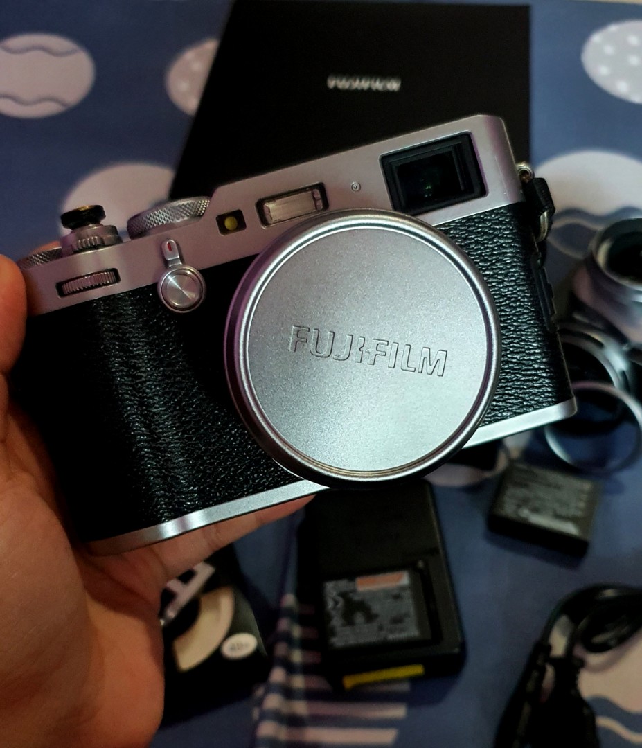 Fujifilm X100F Silver + Accessories, Photography, Cameras on Carousell