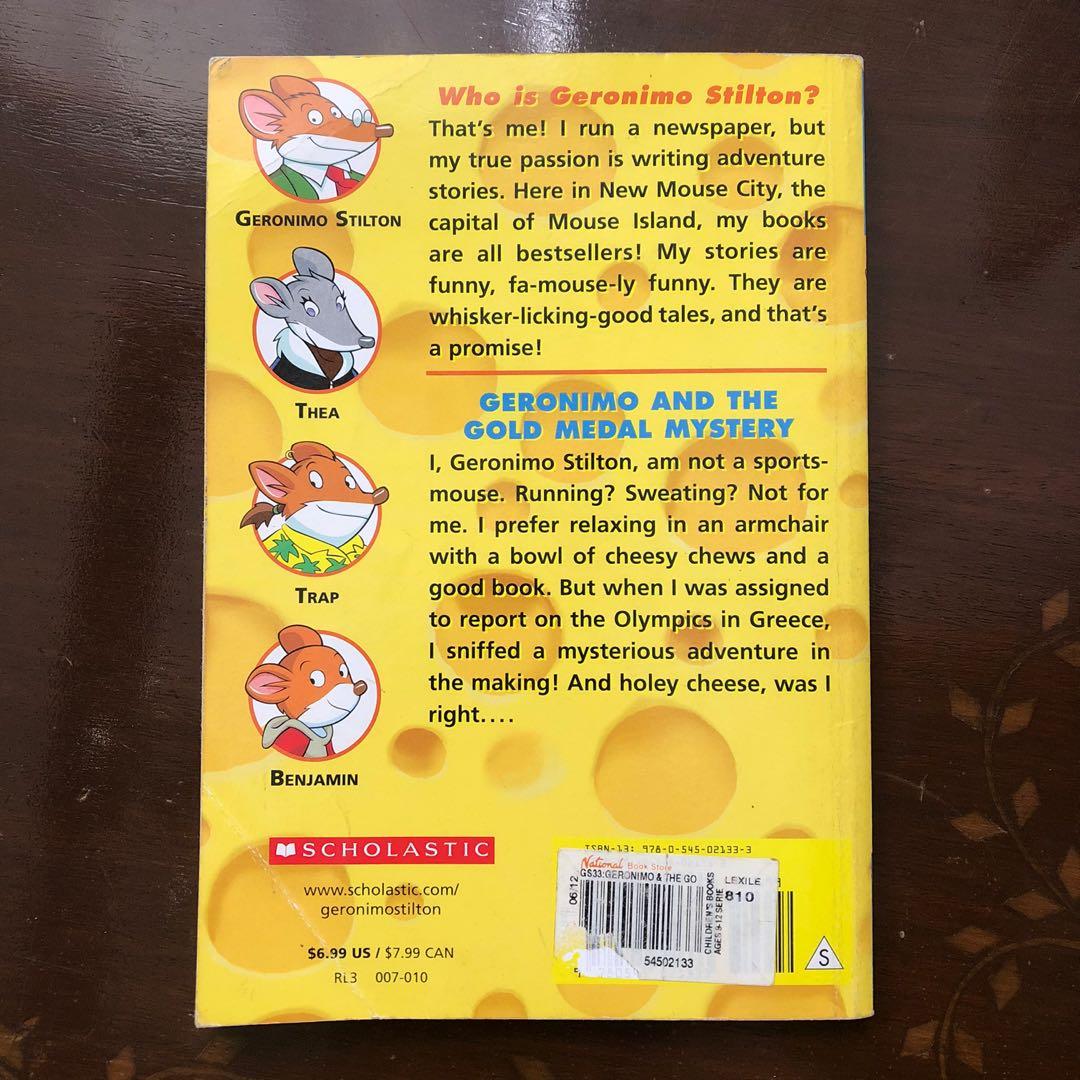 Geronimo Stilton #33: Geronimo and the Gold Medal Mystery on Carousell