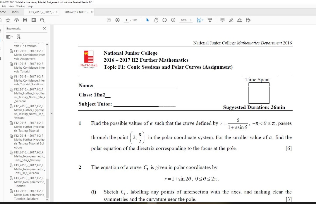 H2 Further Mathematics Notes, Hobbies & Toys, Books & Magazines ...