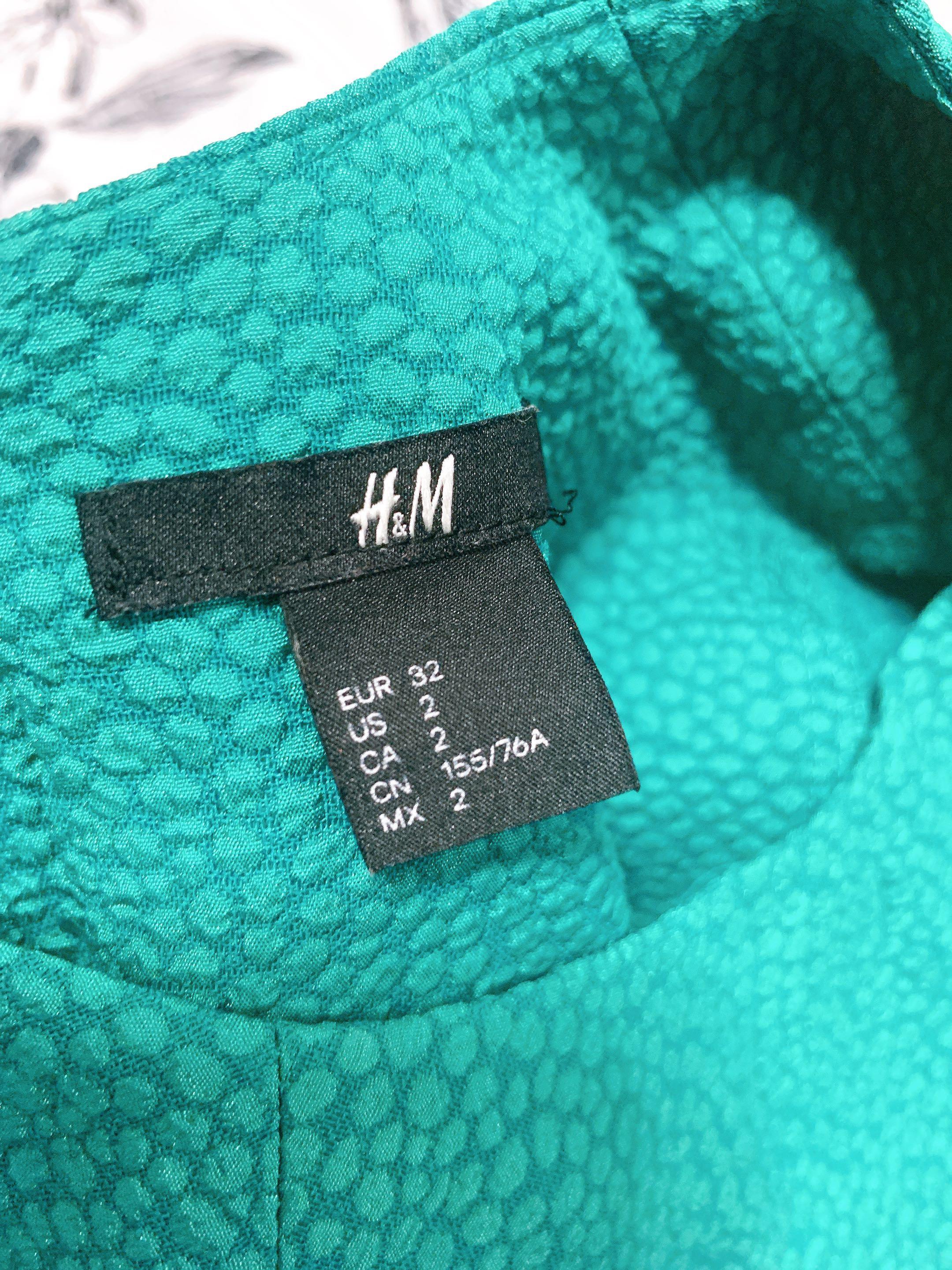 H M Green Textured Midi Dress Women s Fashion Tops Sleeveless On h-m-green-textured-midi-dress-women-s-fashion-tops-sleeveless-on