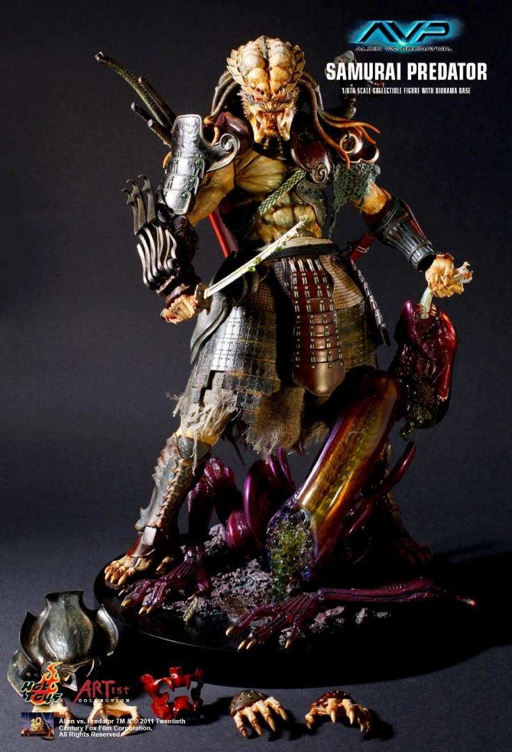 Hot Toys Samurai Predator 1/6 Scale Action Figure AC01, Hobbies & Toys ...