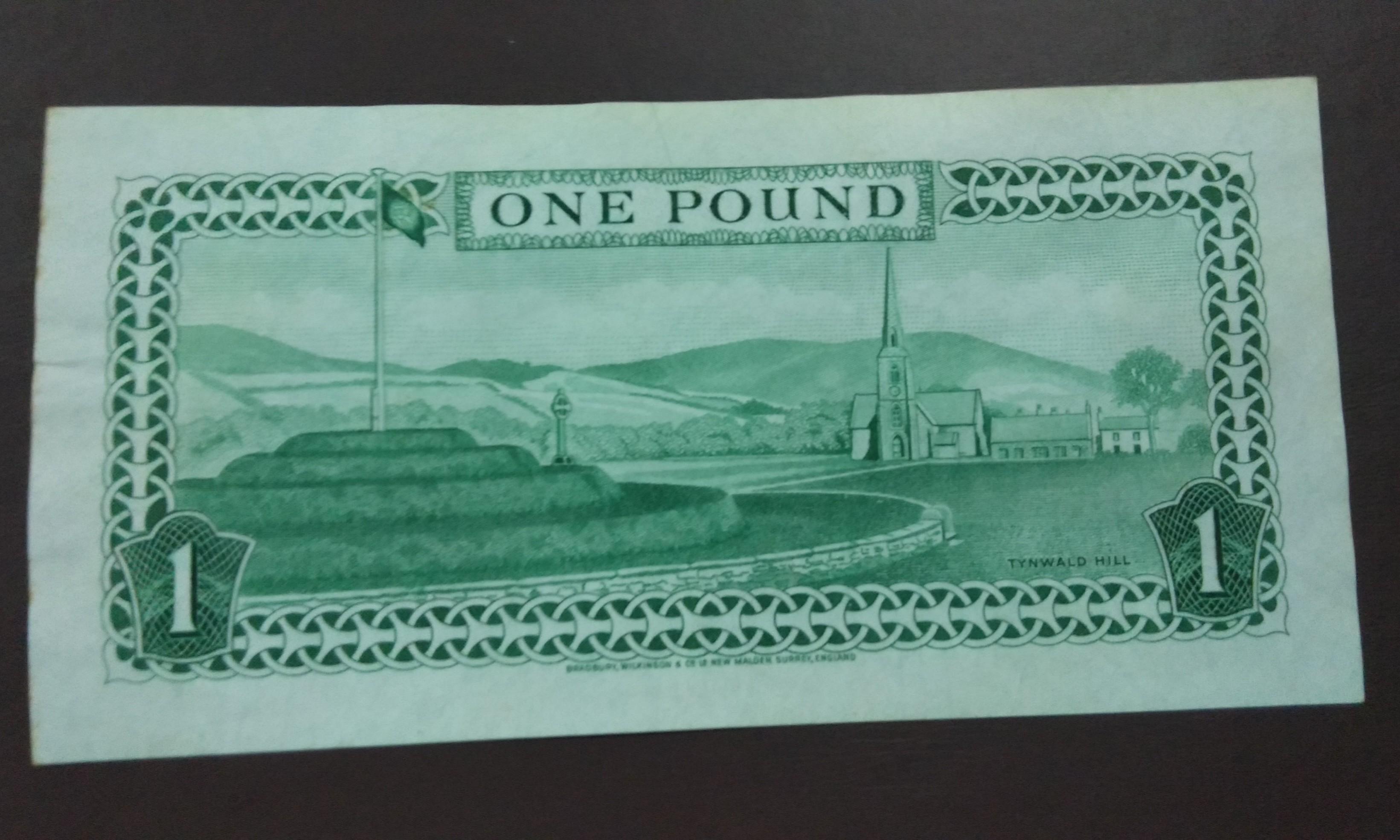 Isle of Man 1 pound 1983 bradvek polymer QEII note, Hobbies & Toys ...