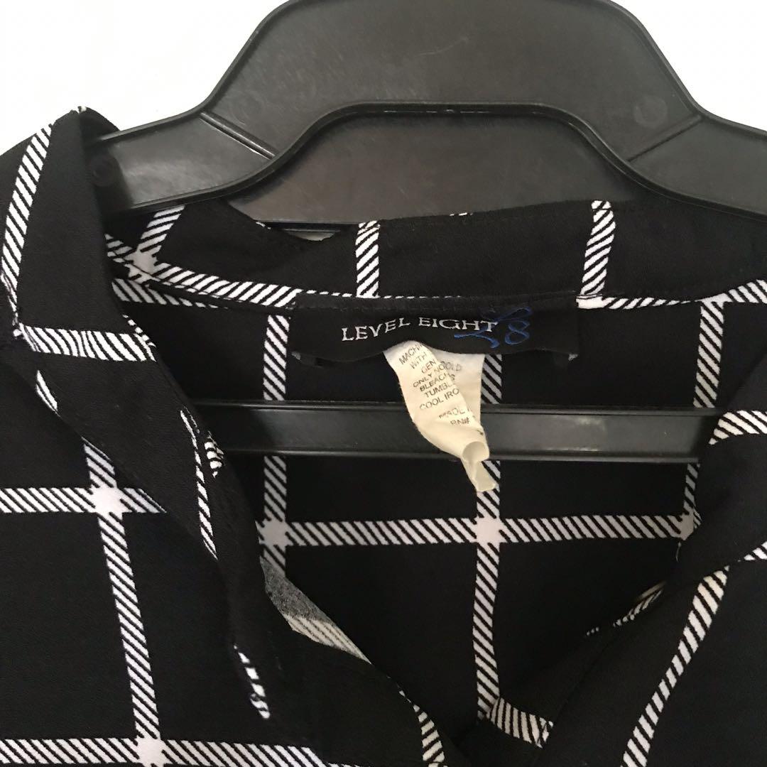 Level Eight black grid dress, Women's Fashion, Dresses & Sets, Dresses ...