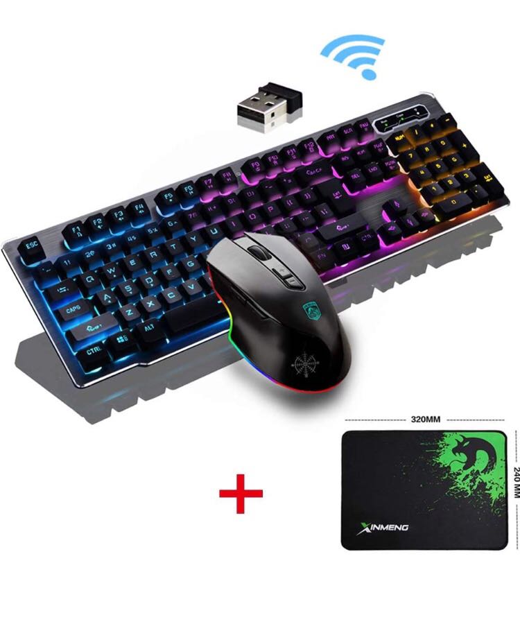 LexonTech delog 2.4G Rechargeable Wireless Keyboard and Mouse Set,MK500 ...