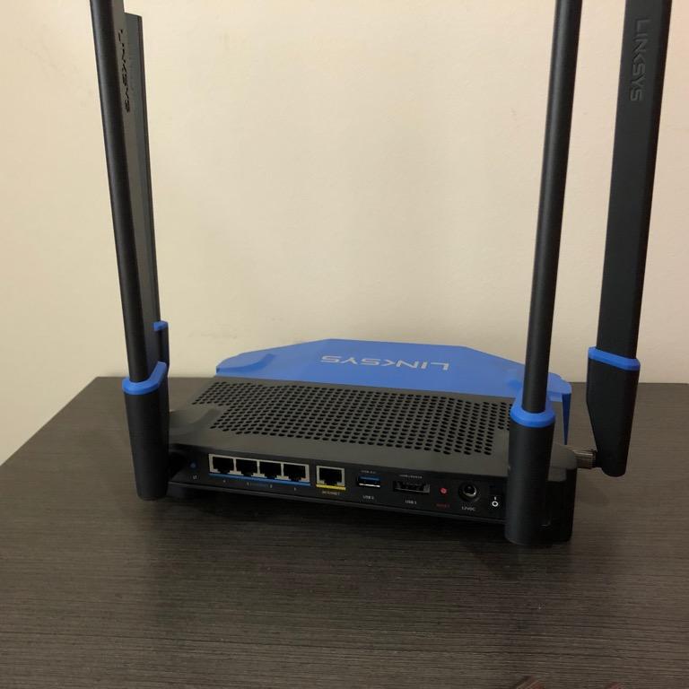 Linksys WRT1900AC AC1900 Dual-Band Wi-Fi Router + High Gain Antennas ...