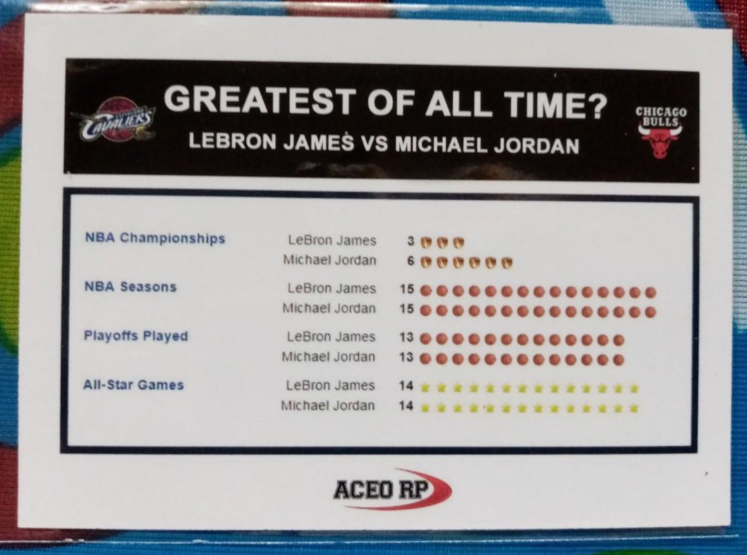 Michael jordan LeBron james promo nba card, Hobbies & Toys, Memorabilia ...