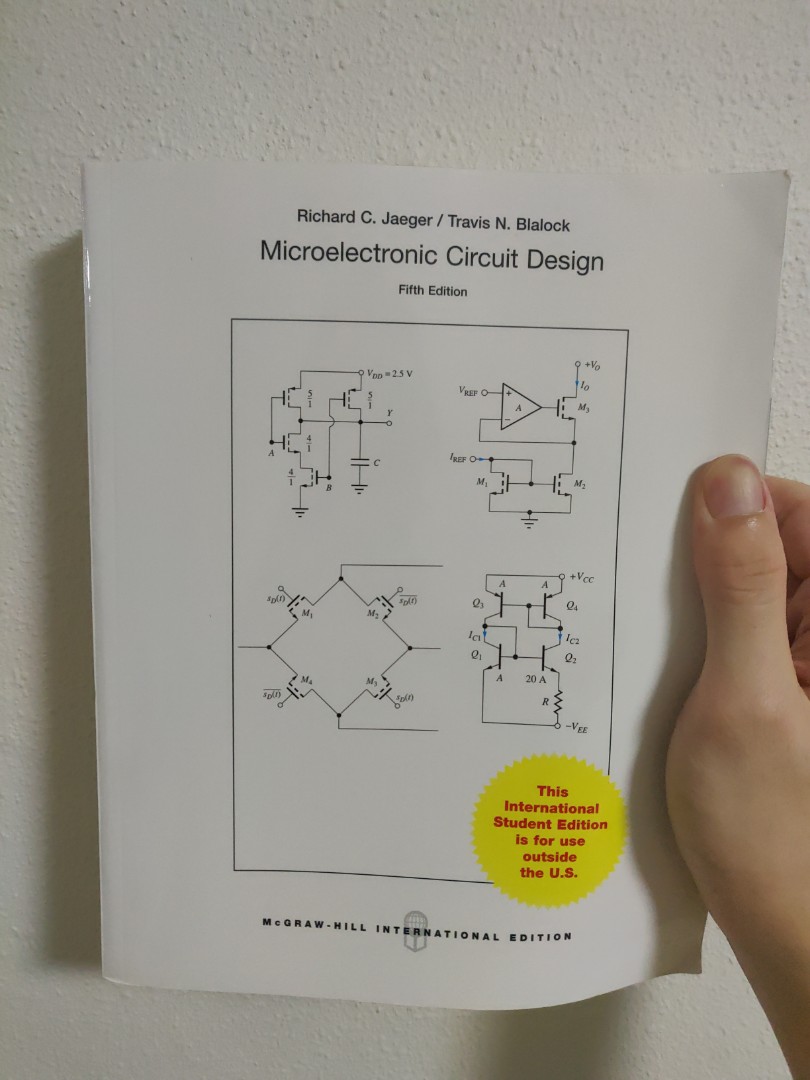 Microelectronic Circuit Design, Books & Stationery, Textbooks ...