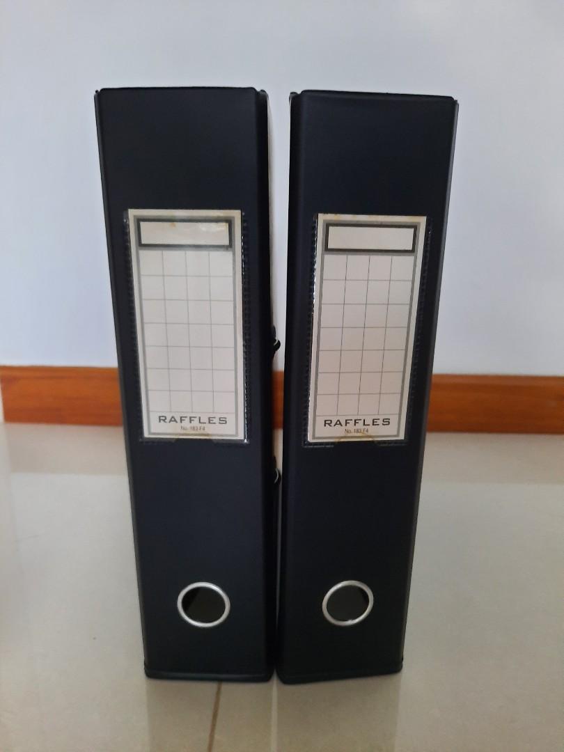 (NEW) A4 thick black ring file (7.5cm width) set of 2), Hobbies & Toys ...