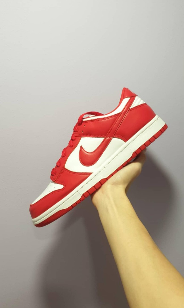 Nike Dunk Low University Red, Men's Fashion, Footwear, Sneakers on ...