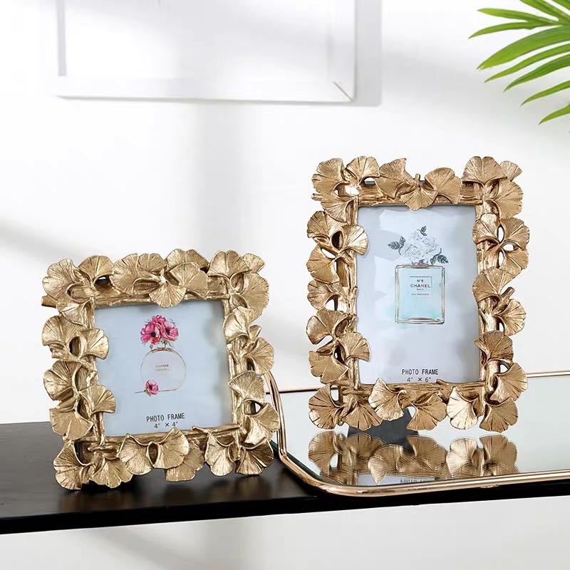 Nordic Gold Leave Photo Frame 6”x4”, Furniture & Home Living, Home ...
