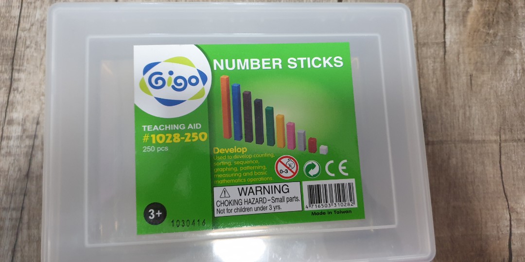 Number sticks teaching aid number game for children, Hobbies & Toys ...