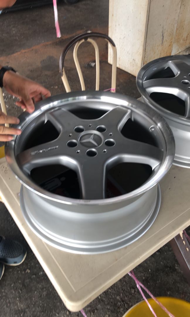 Original AMG 17” rims, Auto Accessories on Carousell