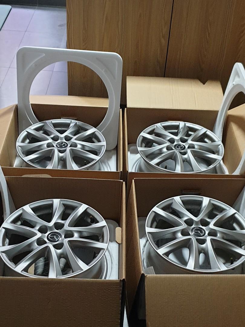 Original Mazda 3 16" Rims, Car Accessories, Tyres & Rims on Carousell