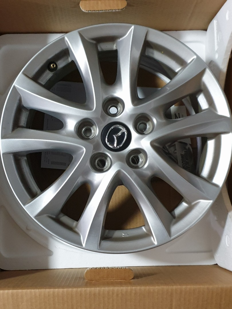 Original Mazda 3 16" Rims, Car Accessories, Tyres & Rims on Carousell
