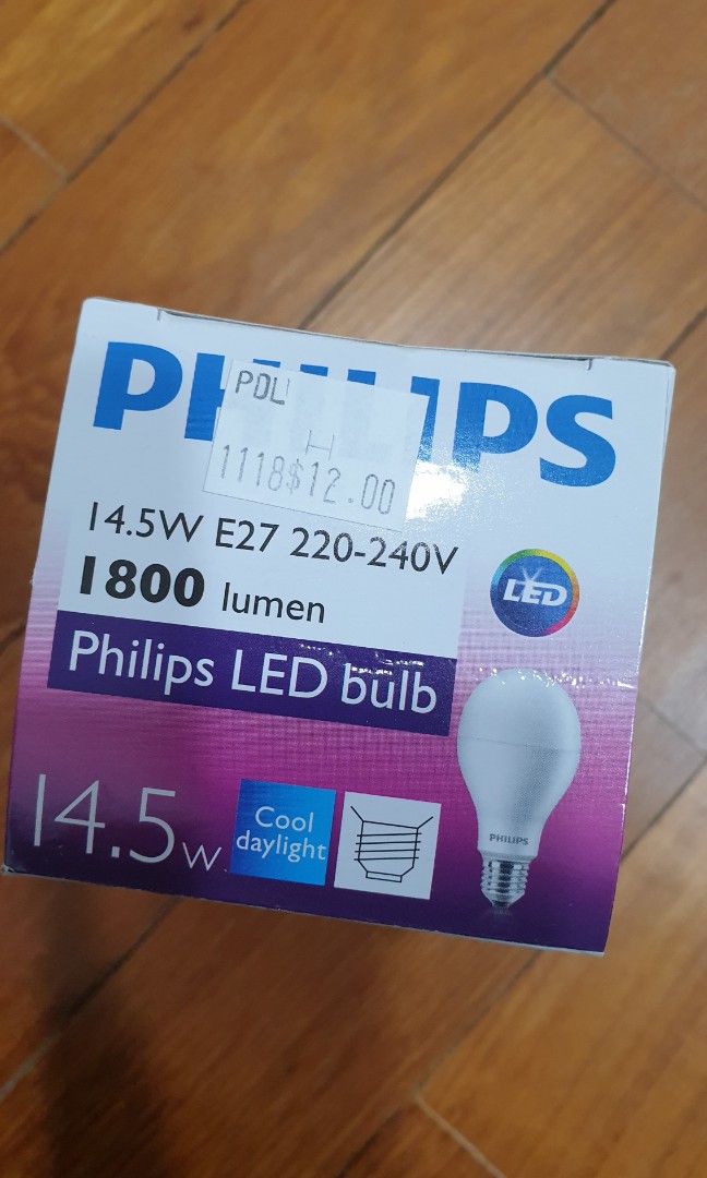 Philips LED light bulb 1800 lumen, Furniture & Home Living, Lighting ...