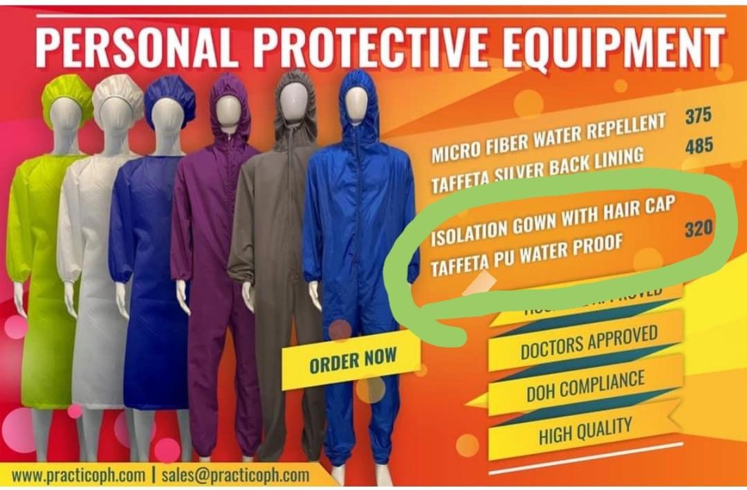 PPE Isolation gown, Women's Fashion, Coats, Jackets and Outerwear on ...