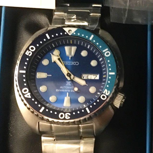 Seiko Limited Edition Blue Lagoon Turtle (Brand New), Men's Fashion ...