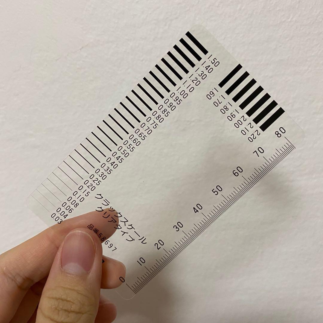 Shinwa crack scale Clear type 58697 Crack inspection of concrete made ...