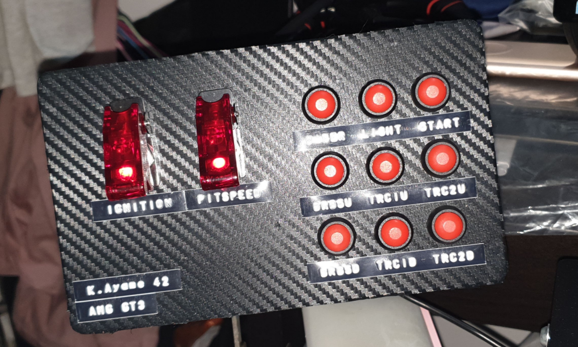 Sim racing usb button box custom build for thrustmaster logitech t300 ...