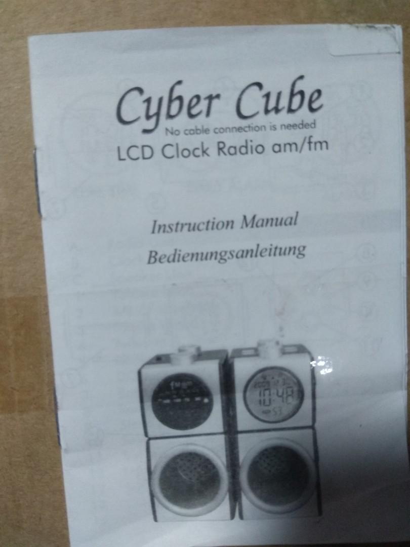 SINGTEL Cyber Cube LCD Clock Radio, Everything Else on Carousell