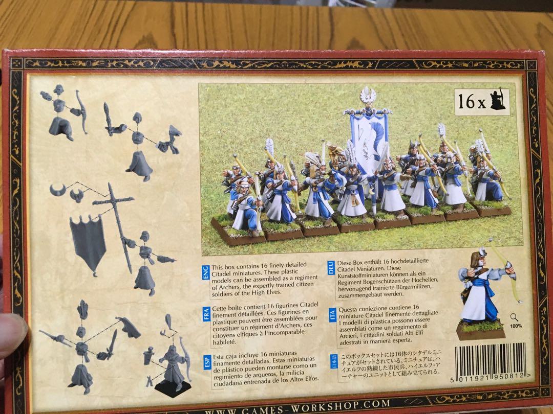 Warhammer Fantasy High Elf Archers Regiment, Hobbies & Toys, Toys ...
