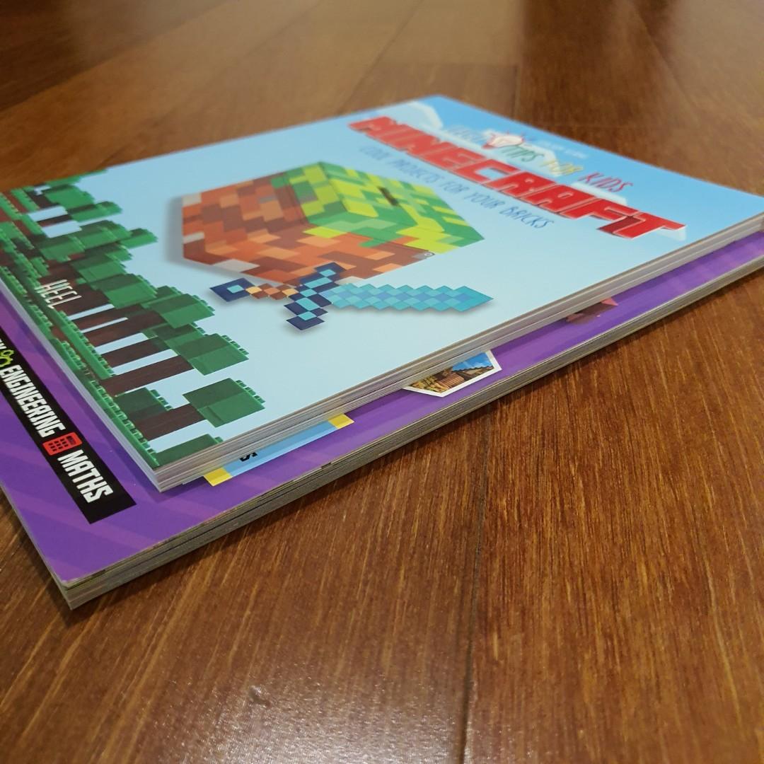 2 Minecraft Books - Lego tips / STEM build a theme park, Books ...