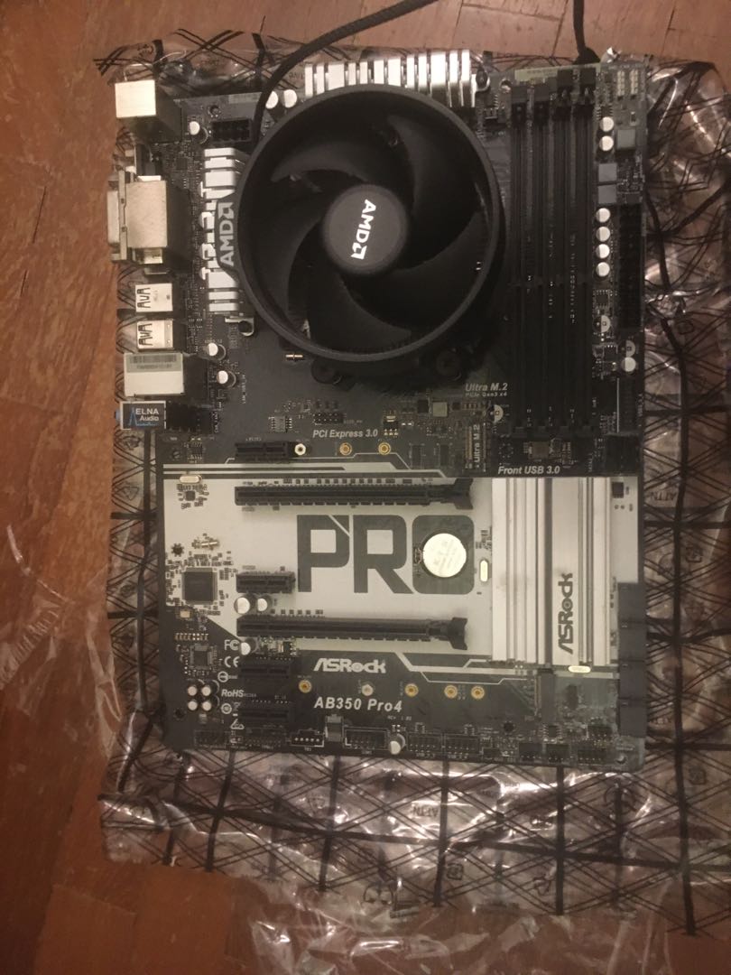 ASRock b350 Pro4 + Ryzen 1600, Computers & Tech, Parts & Accessories ...