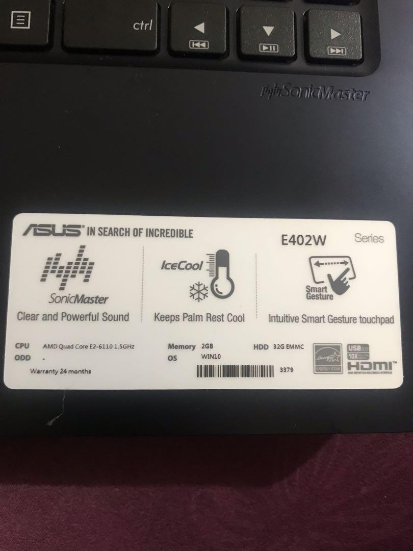 Asus Netbook E402W, Computers & Tech, Laptops & Notebooks on Carousell