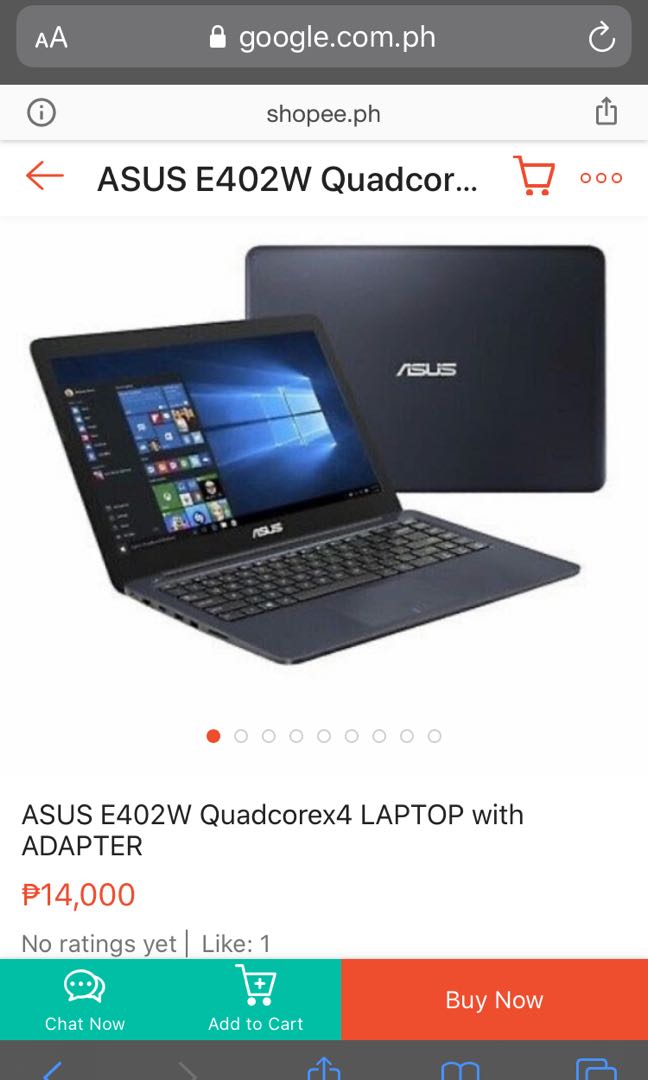 Asus Netbook E402W, Computers & Tech, Laptops & Notebooks on Carousell
