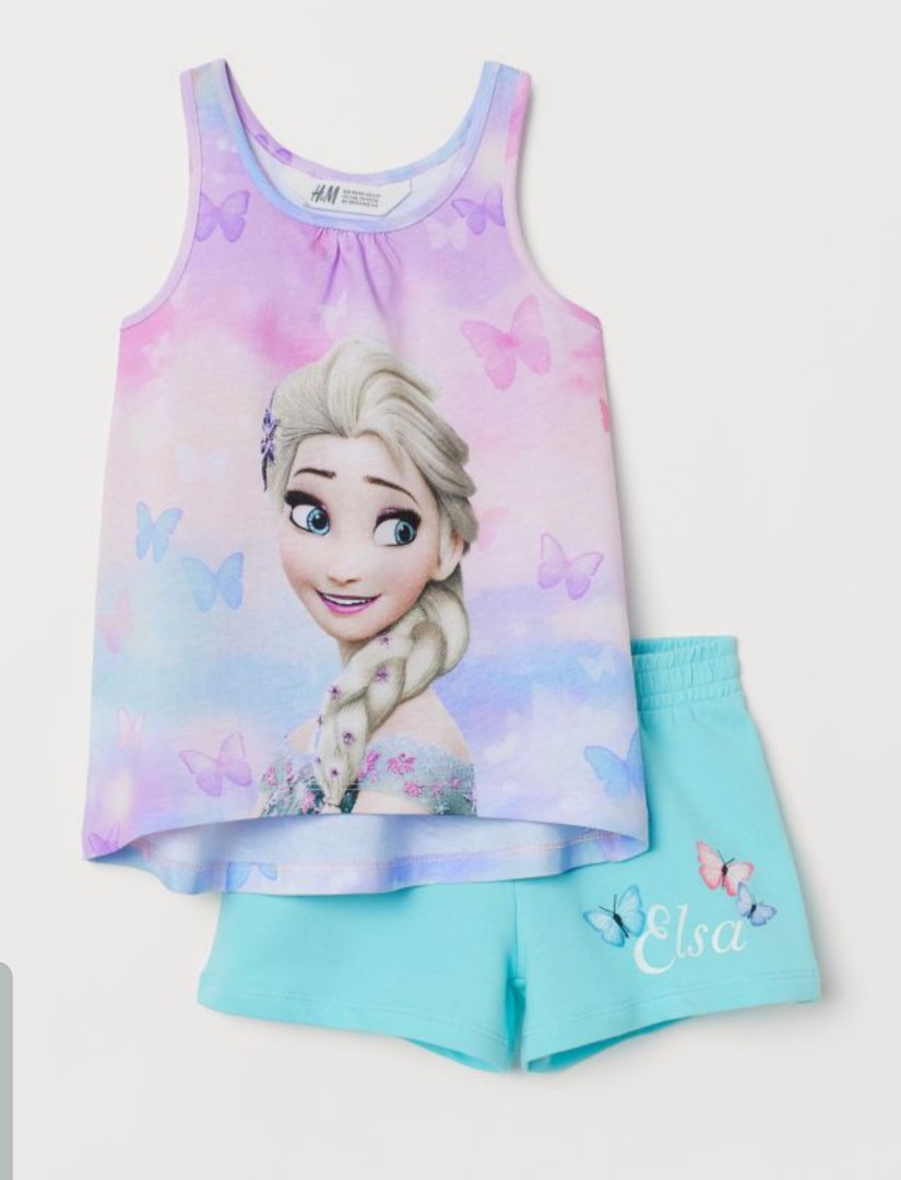 Authentic H&M Disney Elsa Set, Babies & Kids, Babies & Kids Fashion on ...