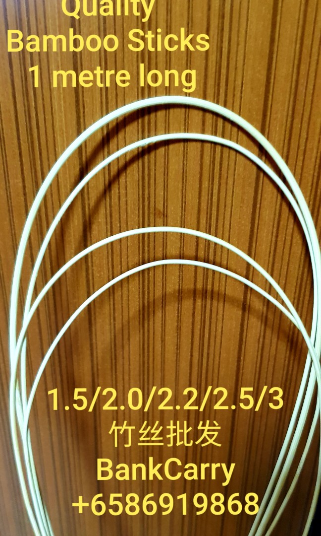 Bamboo sticks 1 metre long, Hobbies & Toys, Stationery & Craft, Craft ...