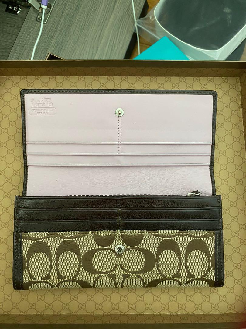 Coach Long Wallet, Luxury, Bags & Wallets on Carousell