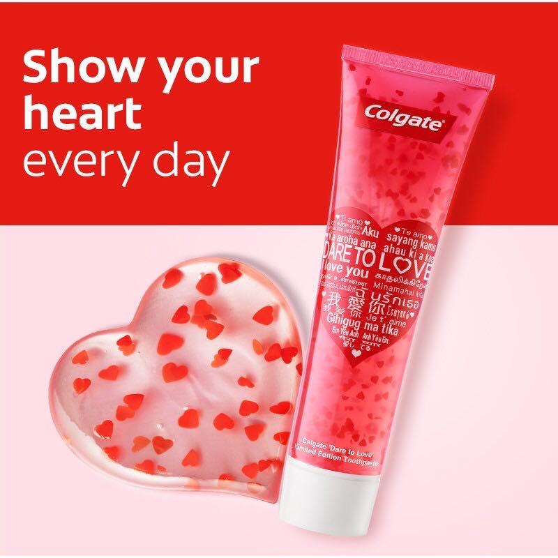 Colgate Dare to Love Limited Edition Heart Toothpaste, Health ...