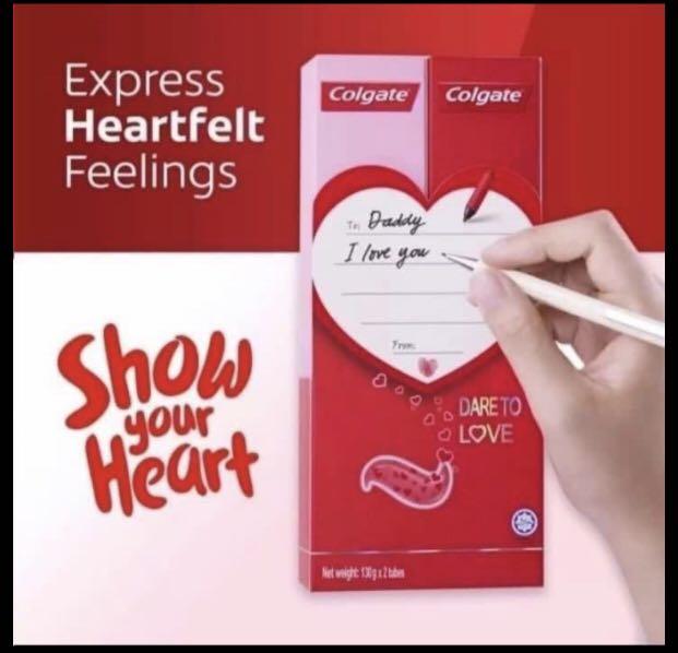 Colgate Dare to Love Limited Edition Heart Toothpaste, Health ...