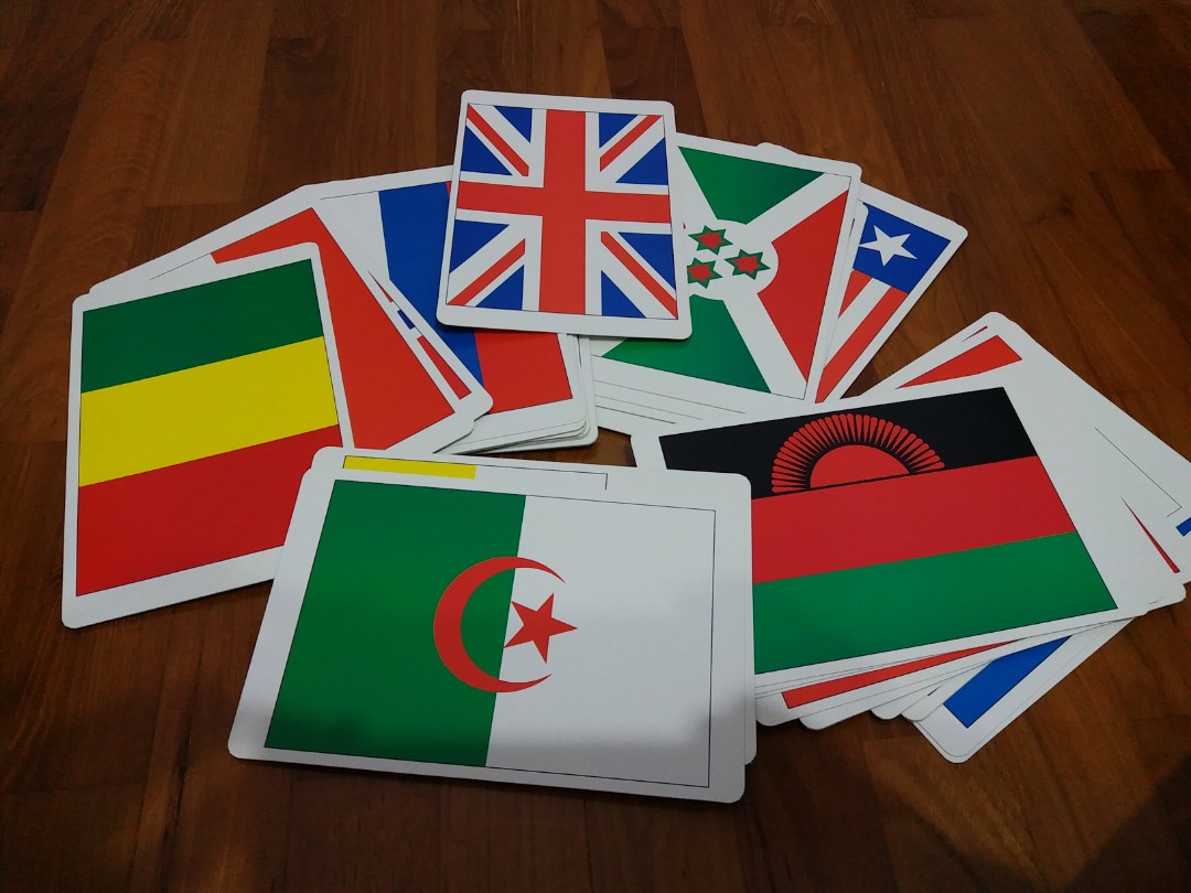 Country Flags Flash cards set 1, Hobbies & Toys, Books & Magazines ...