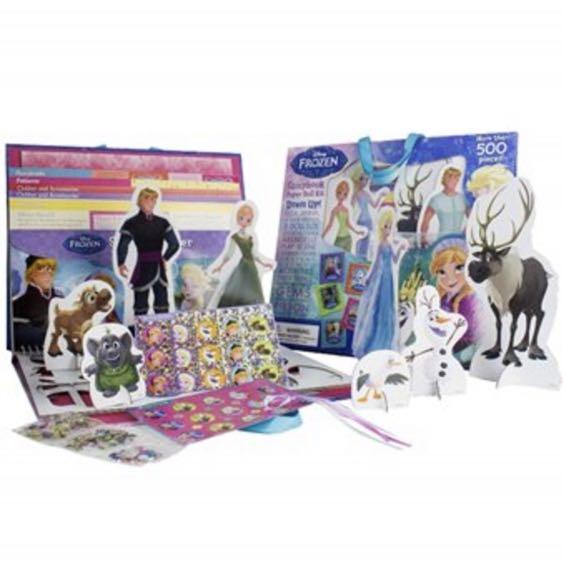 Disney - Frozen - Storybook Paper Doll Kit Dress Up! Anna, Elsa ...