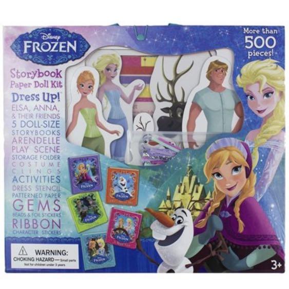 Disney - Frozen - Storybook Paper Doll Kit Dress Up! Anna, Elsa ...